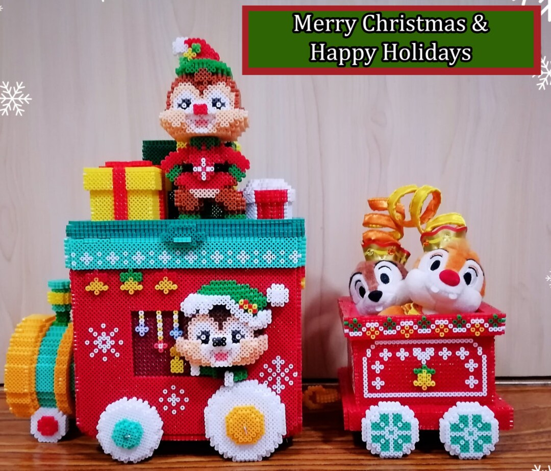 Instant Download! 3D Perler Bead Digital Pattern Christmas Chipmunk ...