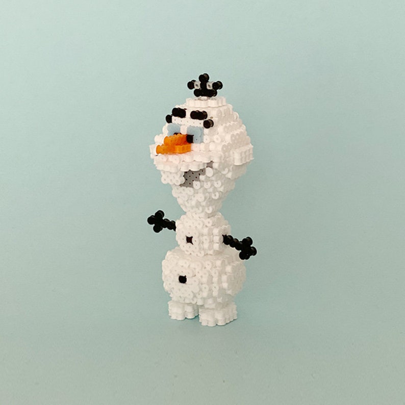 Instant Download 3D Perler Beads Digital Pattern Frozen Olaf - Etsy