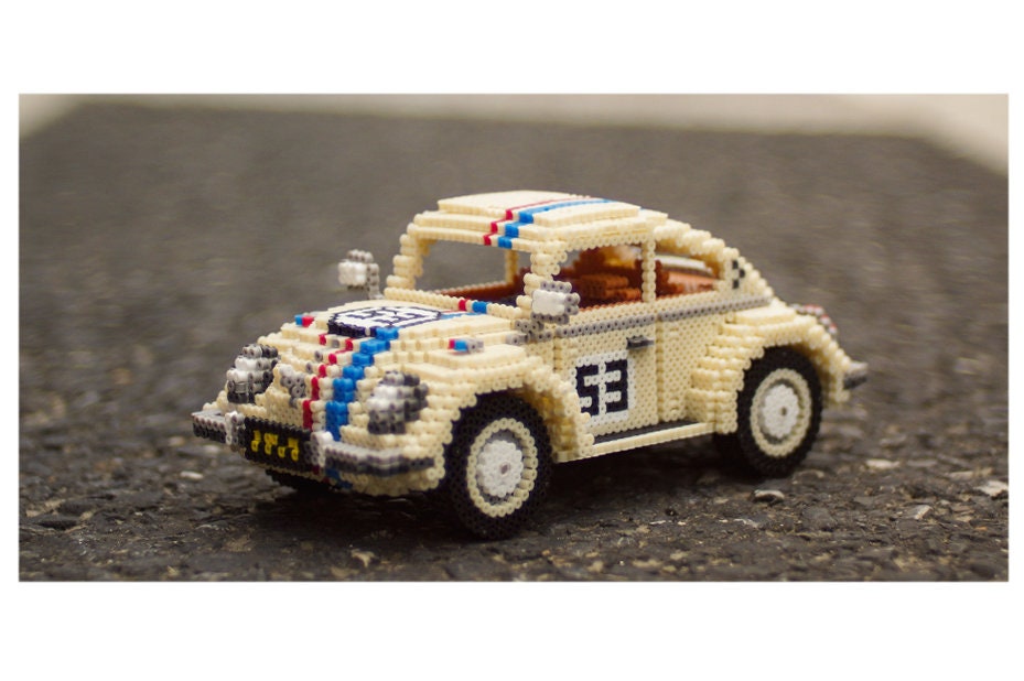 3D Perler Bead Pattern Beetle Car - Etsy Canada
