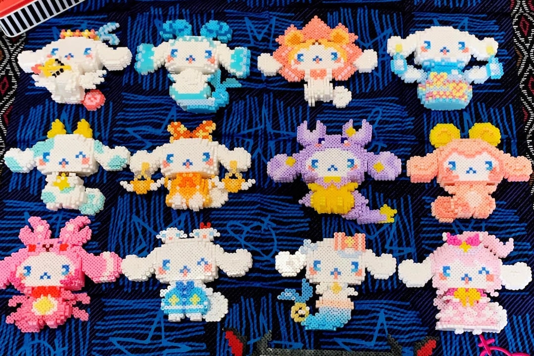 3D Perler Bead Pattern Kawaii Horoscope Zodiac Cinnamon - Etsy