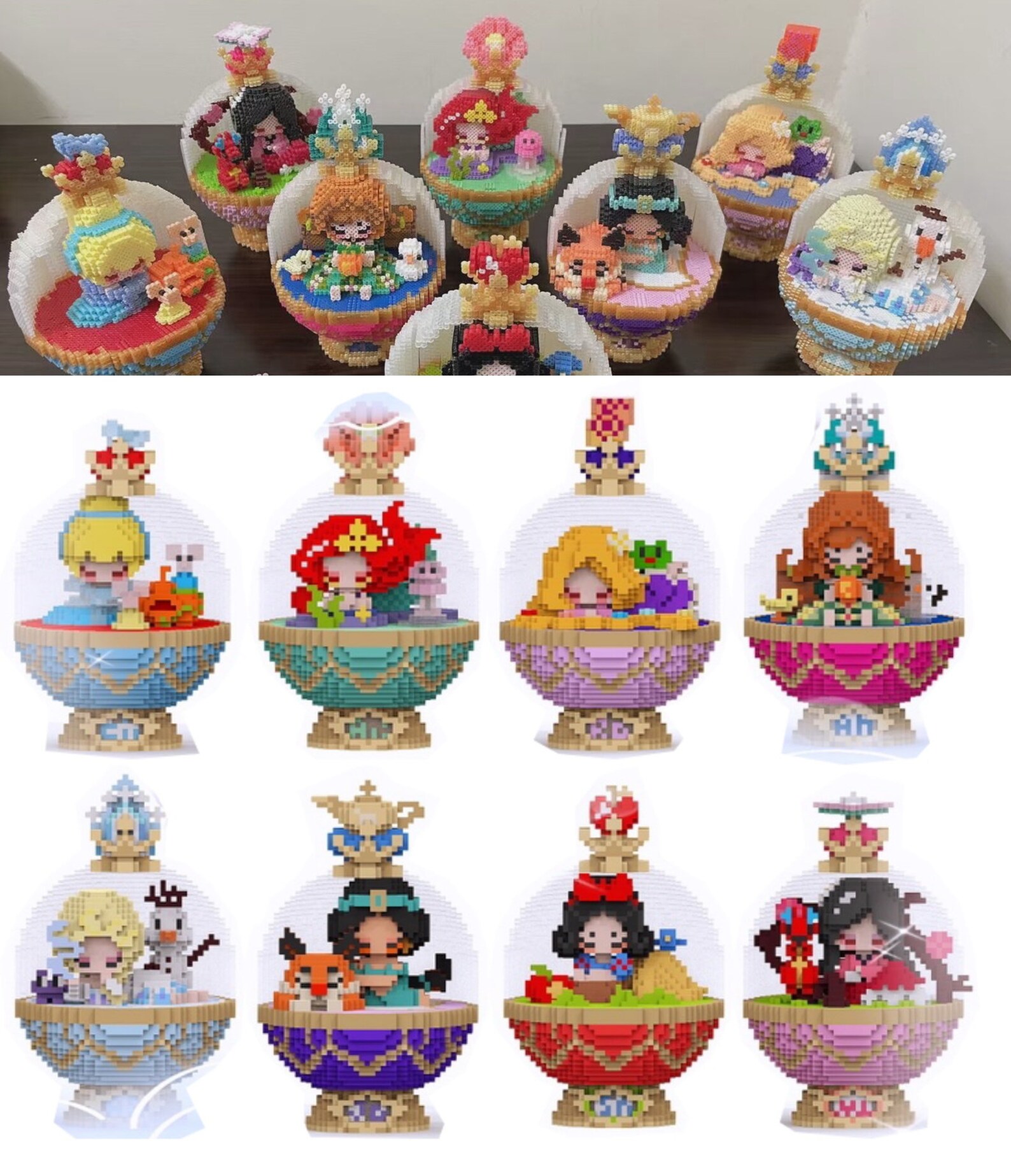 3D Perler Beads Pattern Tutorial Princess Crystal Ball - Etsy Canada