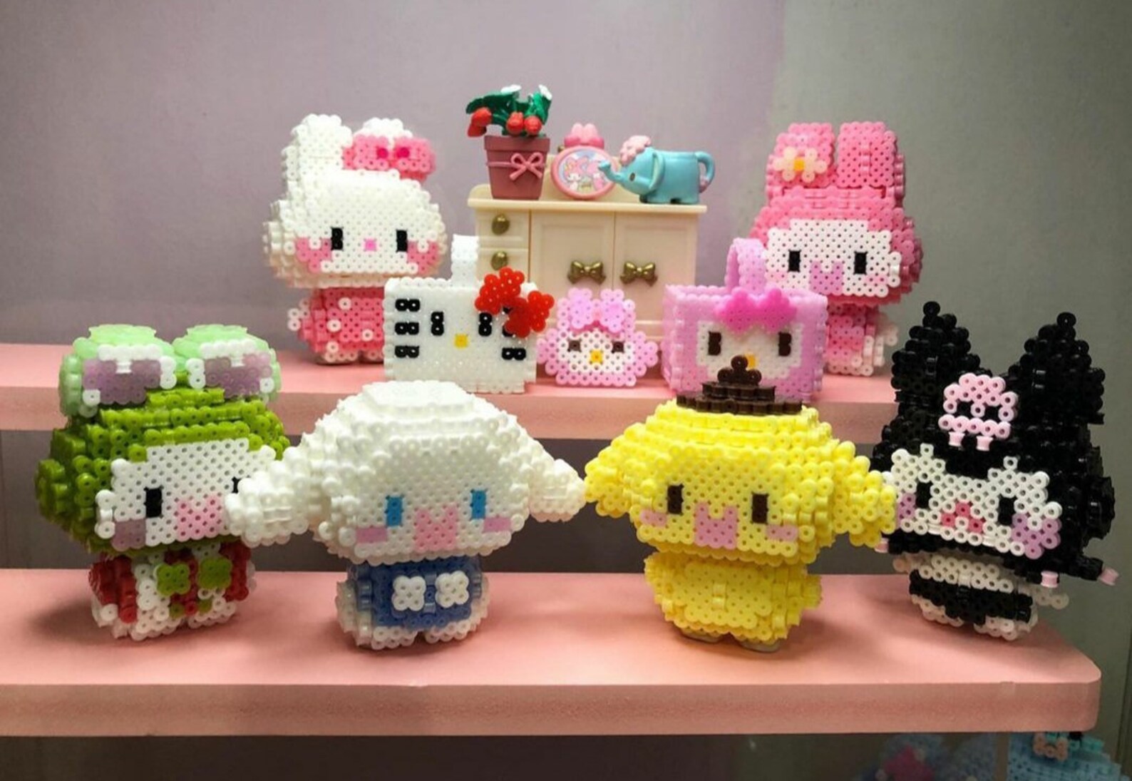 3D Perler Bead Digital Pattern Kawaii Bunny Cosplay Japanese - Etsy