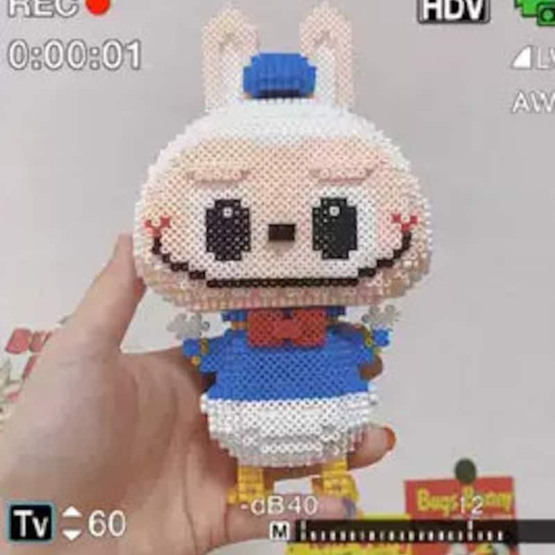 Labubu Perler Bead Pattern - Etsy