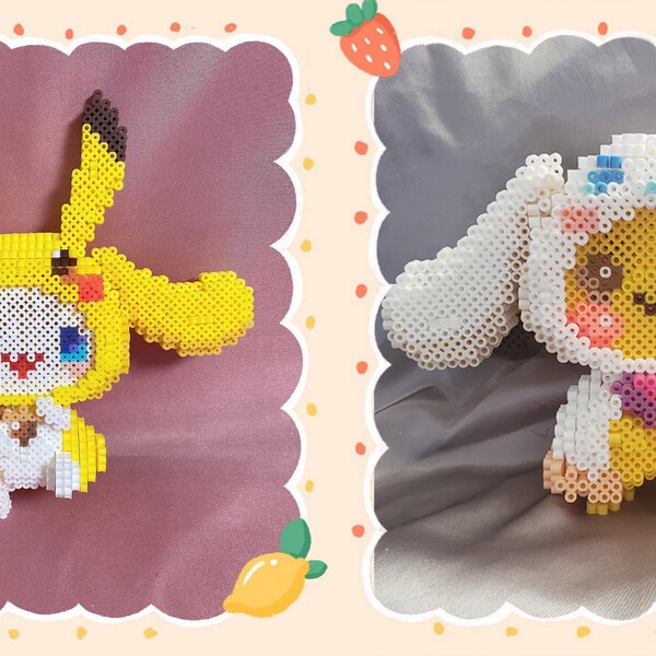Pikachu Perler Bead Pattern - Etsy