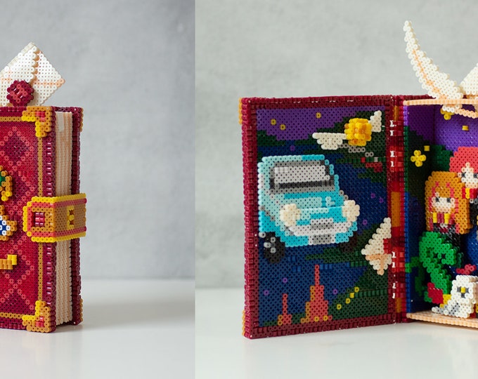 3D Perler Bead Digital Pattern Boy Wizard School Harry Book - Etsy UK