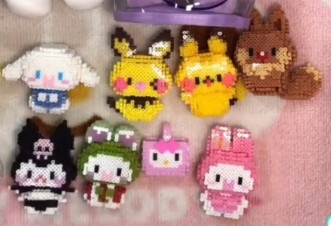 3D Perler Bead Digital Pattern Kawaii Bunny Cosplay Japanese - Etsy