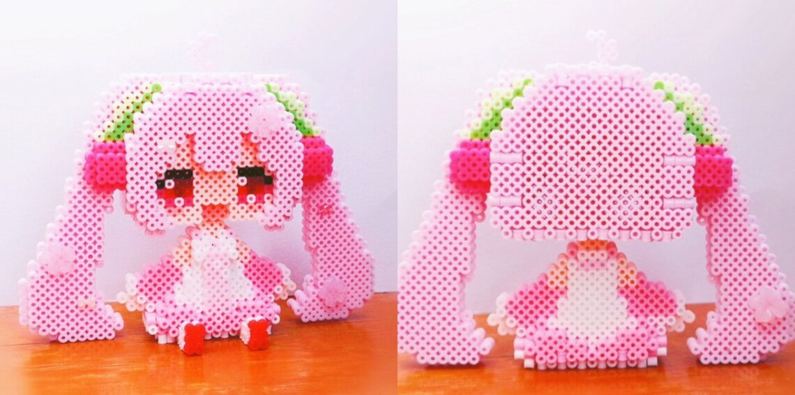 Instant Download Set of 3 3D Perler Bead Pattern Tutorial | Etsy