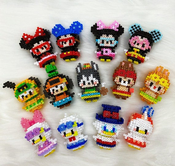 3D Perler Bead Tutorial Pattern Mickey Mouse & Friends Pool - Etsy