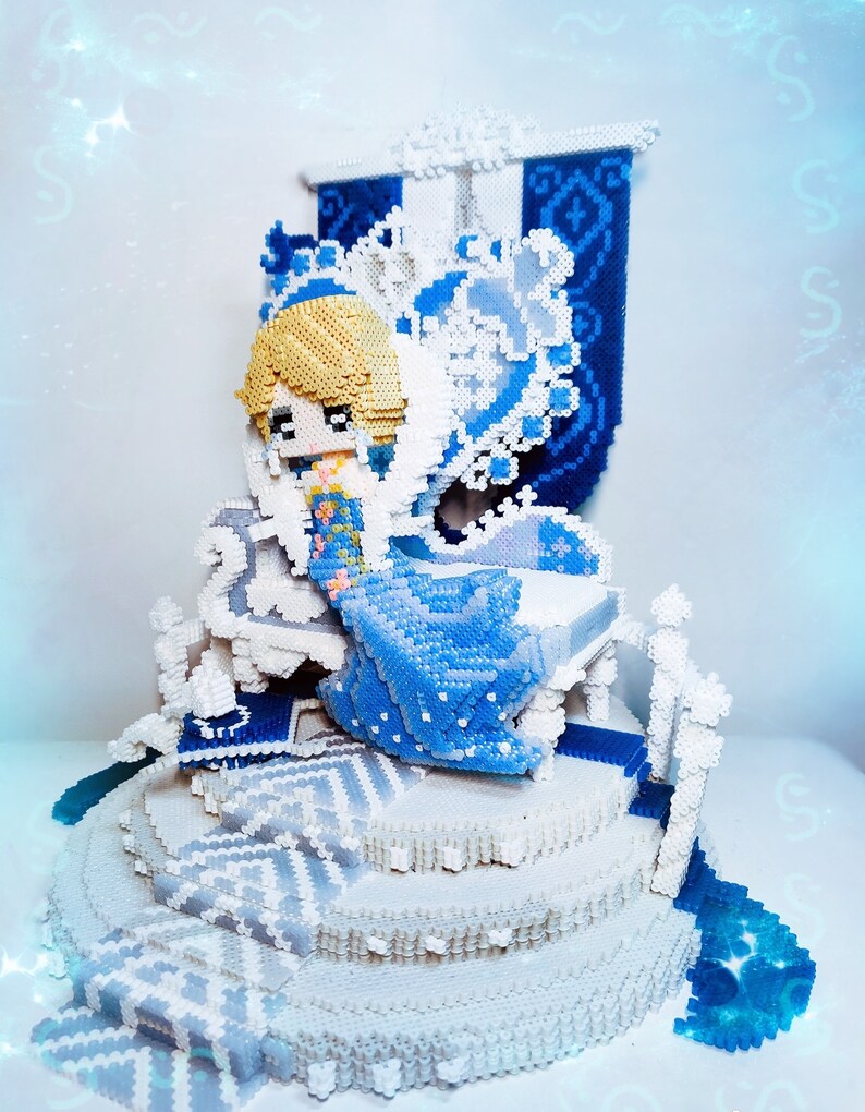 Instant Download 3D Perler Bead Pattern Ice Princess With - Etsy