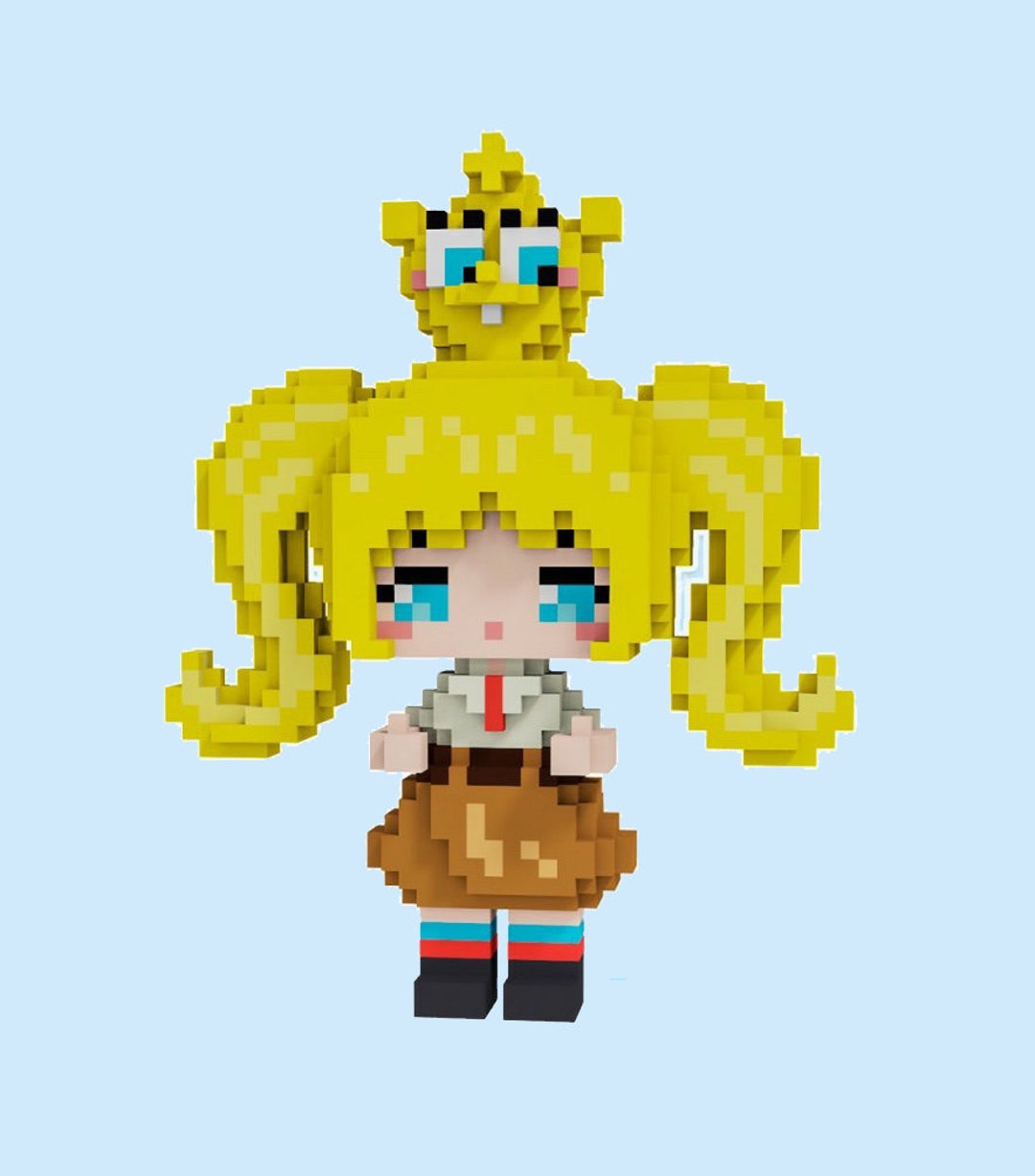 Instant Download! 3D Perler Digital Bead Pattern Girl Cosplay Sponge - Etsy