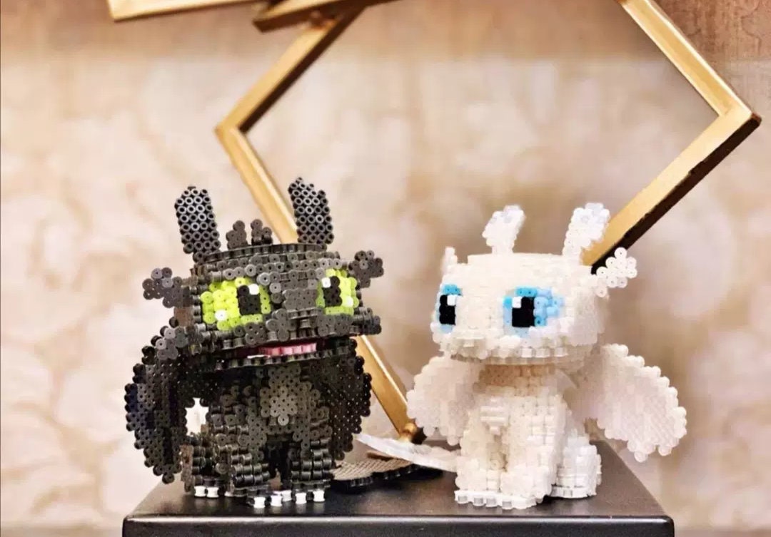 Instant Download! Set of 2 3D Perler Bead Pattern Tutorial How to Train ...