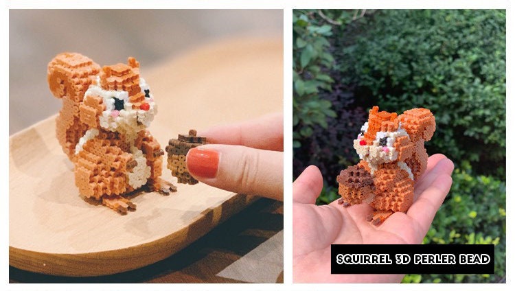 Instant Download 3D Perler Bead Pattern Squirrel - Etsy UK