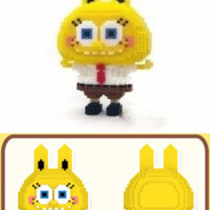 Labubu Perler Bead Pattern - Etsy