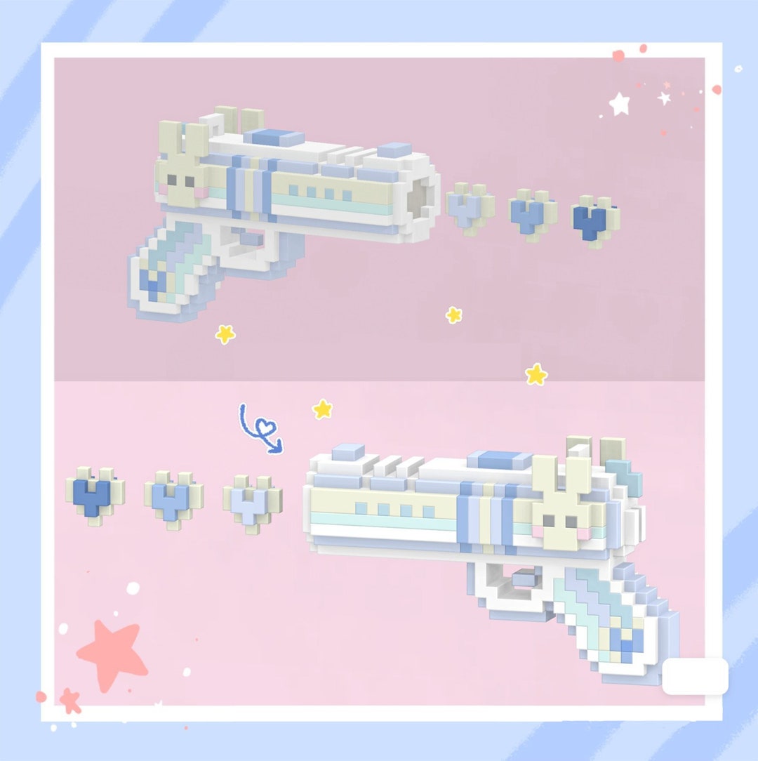 Instant Download 3D Perler Bead Pattern Cute Bunny Gun - Etsy Australia