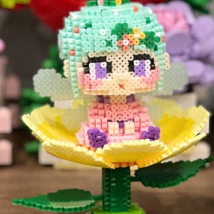 Instant Download! 3D Perler Bead Digital Pattern Lotus Flower Fairy - Etsy