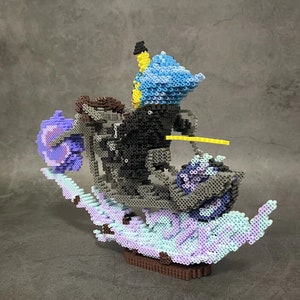 Instant Download! Set of 2 3D Perler Bead Pattern Pikachu Motorcycle ...