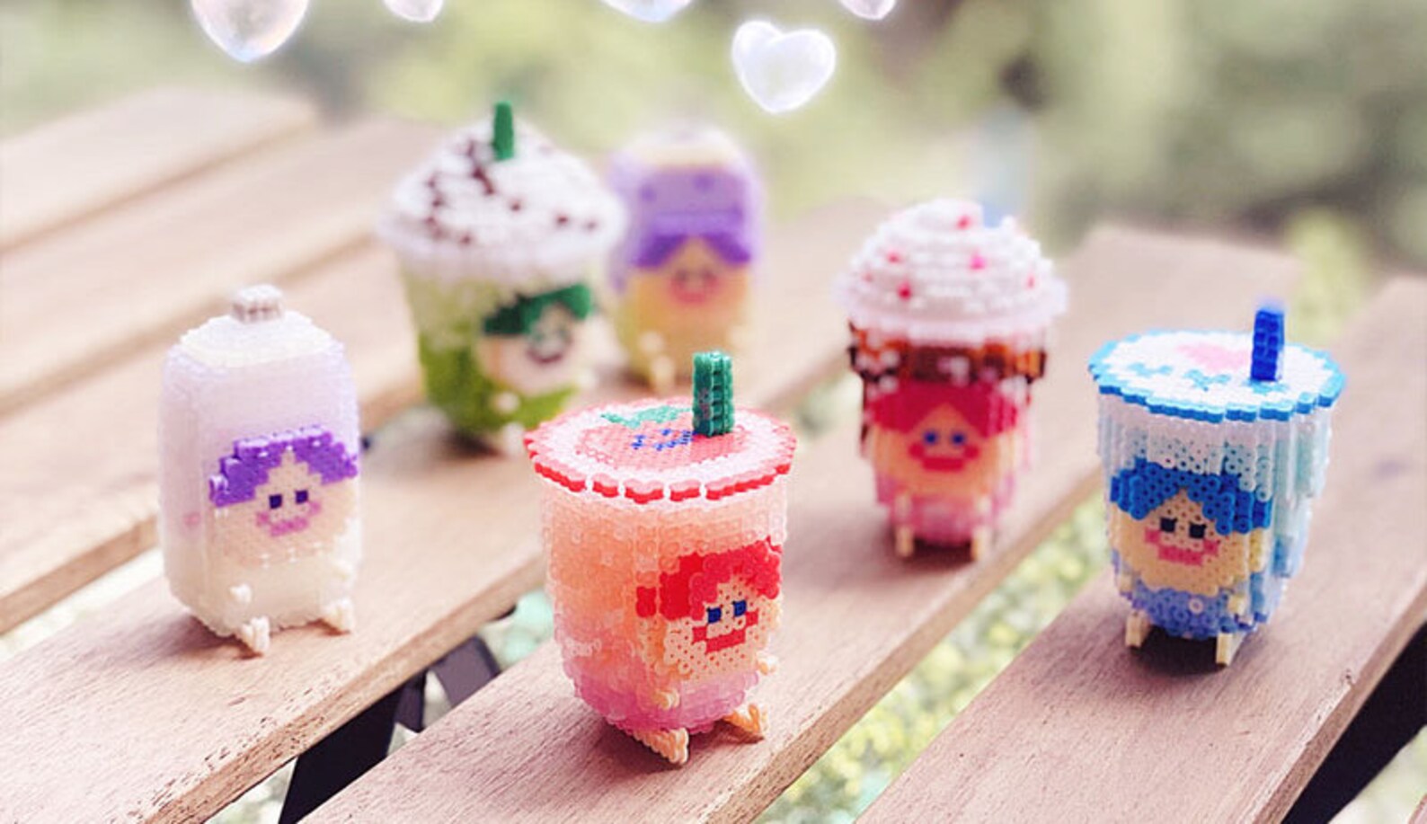 3D Perler Bead Pattern Kawaii Summer Beverages Soda Frappe - Etsy Canada