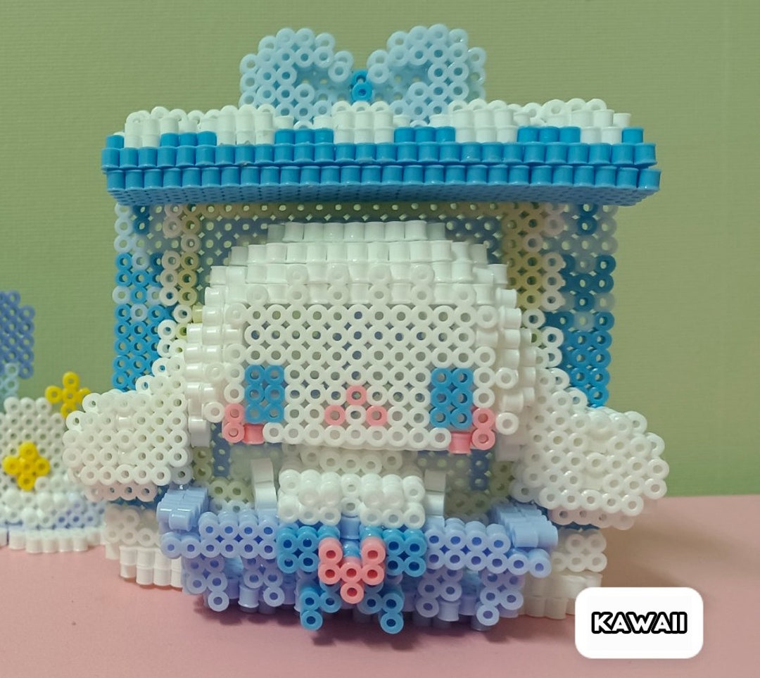 Instant Download! 3D Perler Bead Pattern Kawaii Cinnamon Dog Window ...