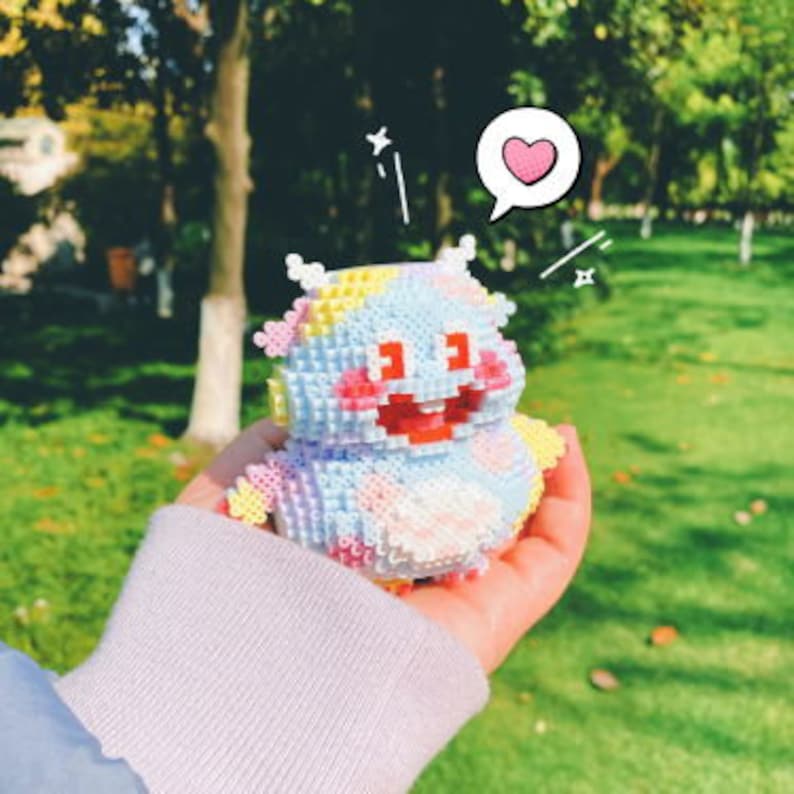 Instant Download 3D Perler Bead Pattern Tutorial Cute Blue - Etsy