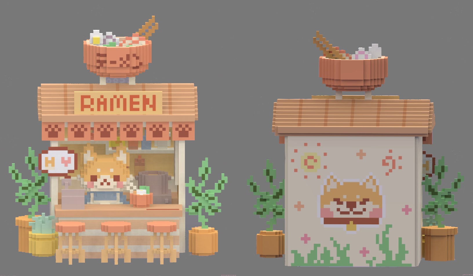 Instant Download 3D Perler Bead Pattern Cute Shiba Inu Ramen - Etsy