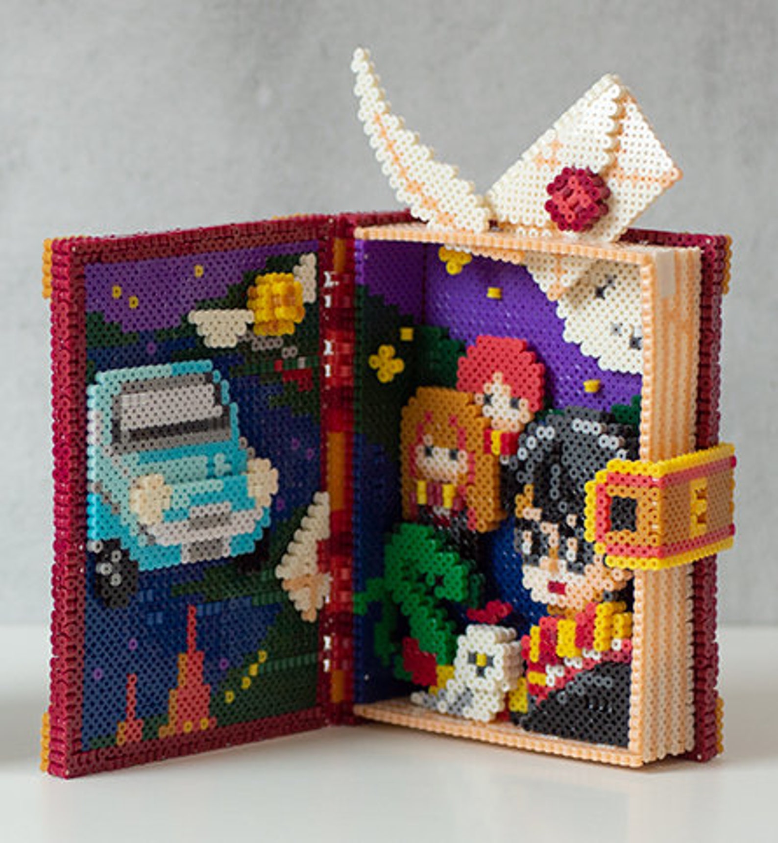 3D Perler Bead Digital Pattern Boy Wizard School Harry Book - Etsy UK