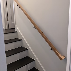 Traditional White Oak Handrail Staircase Custom Lengths Available 1.75 ...