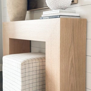 Oversized Front Entry Table - White Oak - Custom Built - Sofa/console ...