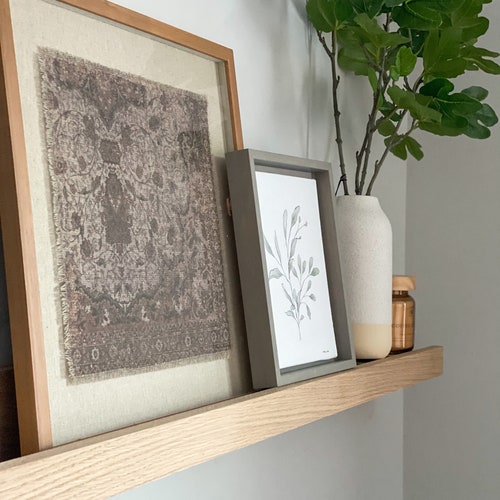 Solid Cherry Floating Picture Ledge Floating Shelf Cherry - Etsy