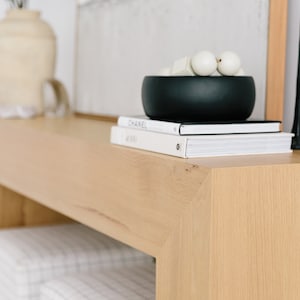 Oversized Front Entry Table - White Oak - Custom Built - Sofa/console ...