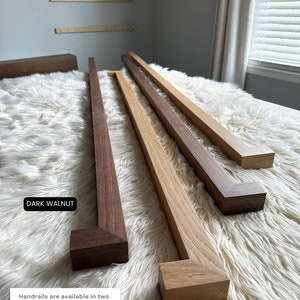 Dark Walnut Handrail Customizable Staircase Handrail 1 3/4 W X 1 3/4 H ...