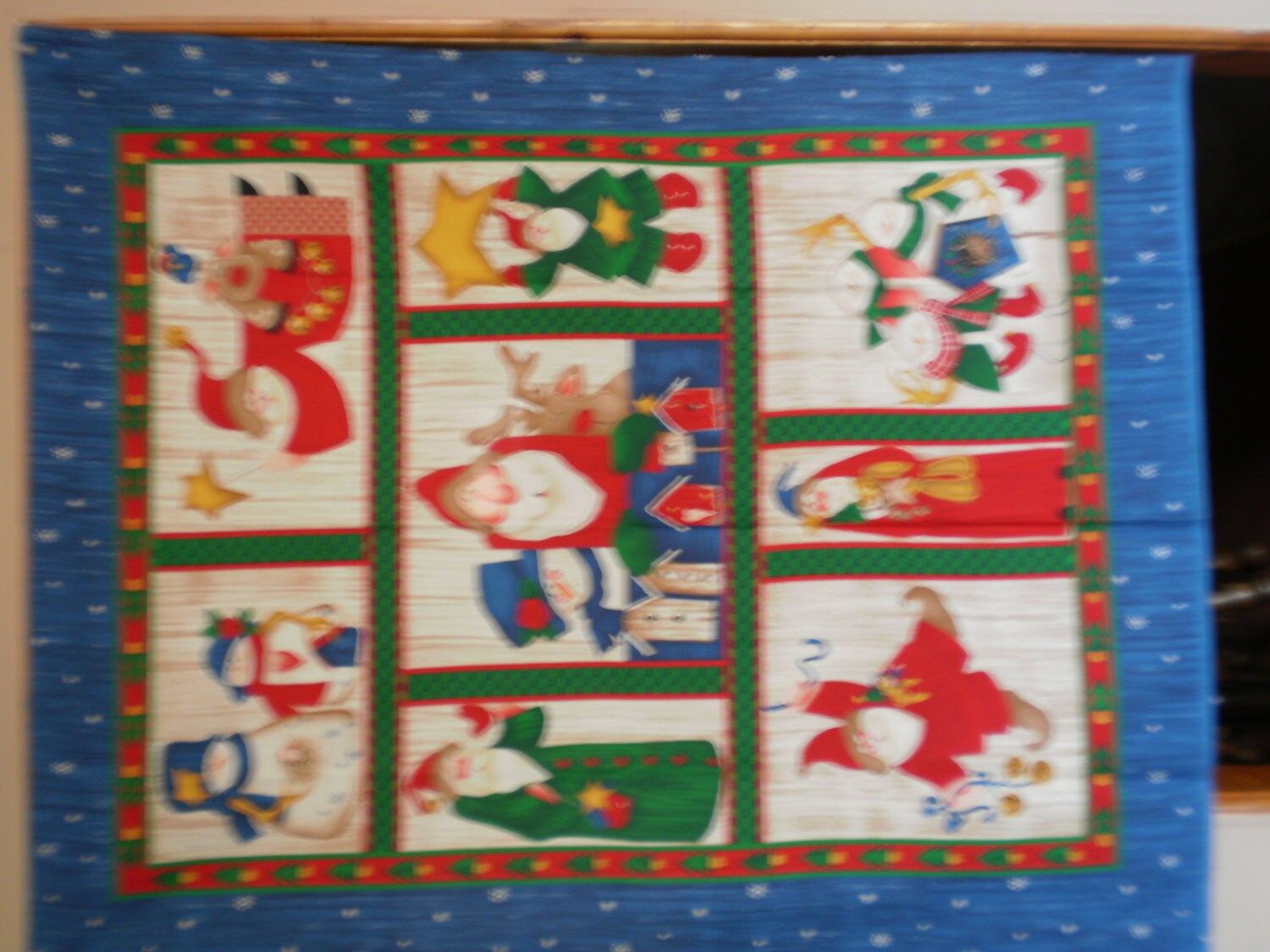 Santa Panel Wall Hanging - Etsy