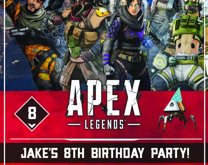 Apex Legends Birthday Invitation Digital Invitation - Etsy