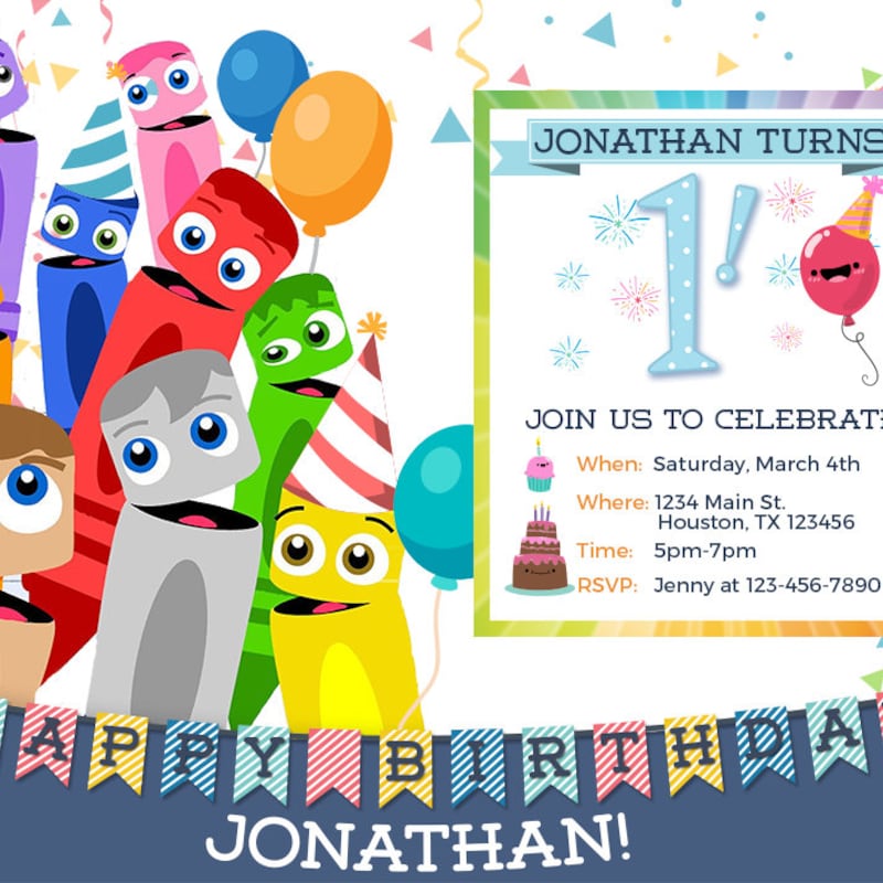 Color Crew Birthday - Etsy