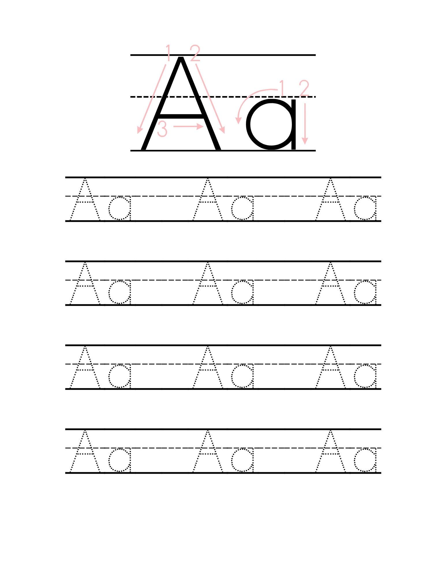 Trace Letters: Alphabet Handwriting Practice Workbook for Kids for Pre ...