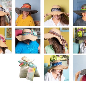 Pink, Red Hat Band, Hat Accessory, Hat Bands Boho, Boho Hat Accessory ...