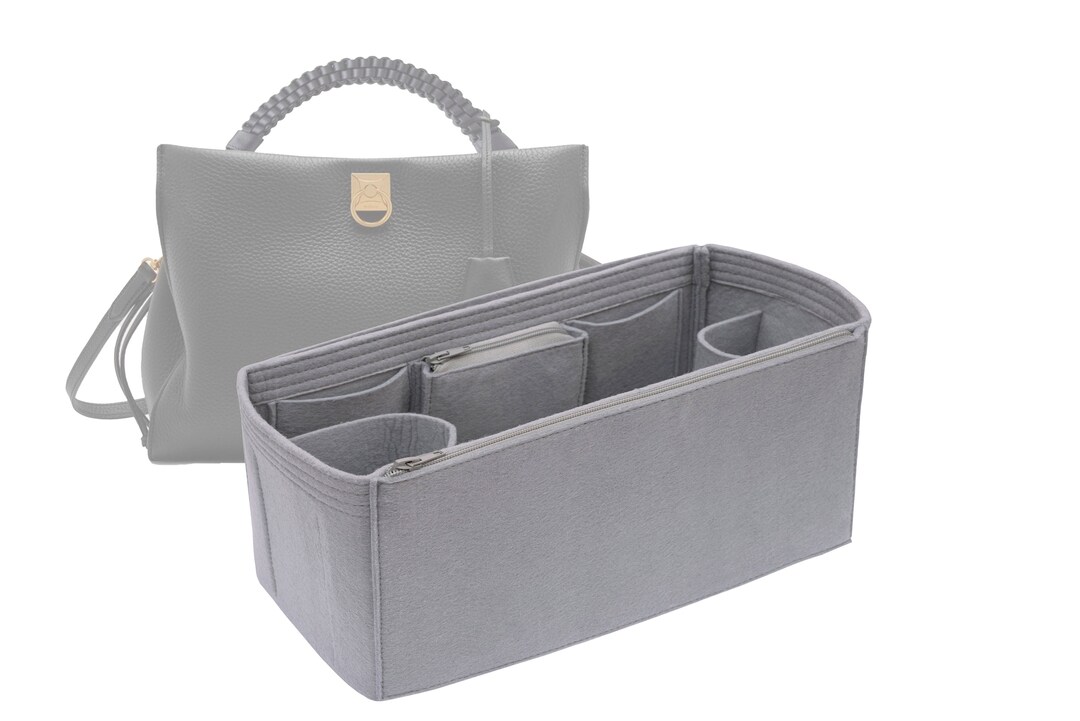 Customizable "iris Large Satchel" Felt Bag Insert Organizer and Bag ...
