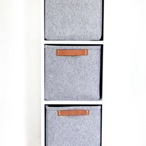 Extra Thick Felt Storage Box, Knitting Bag, Bathroom Storage, Color ...