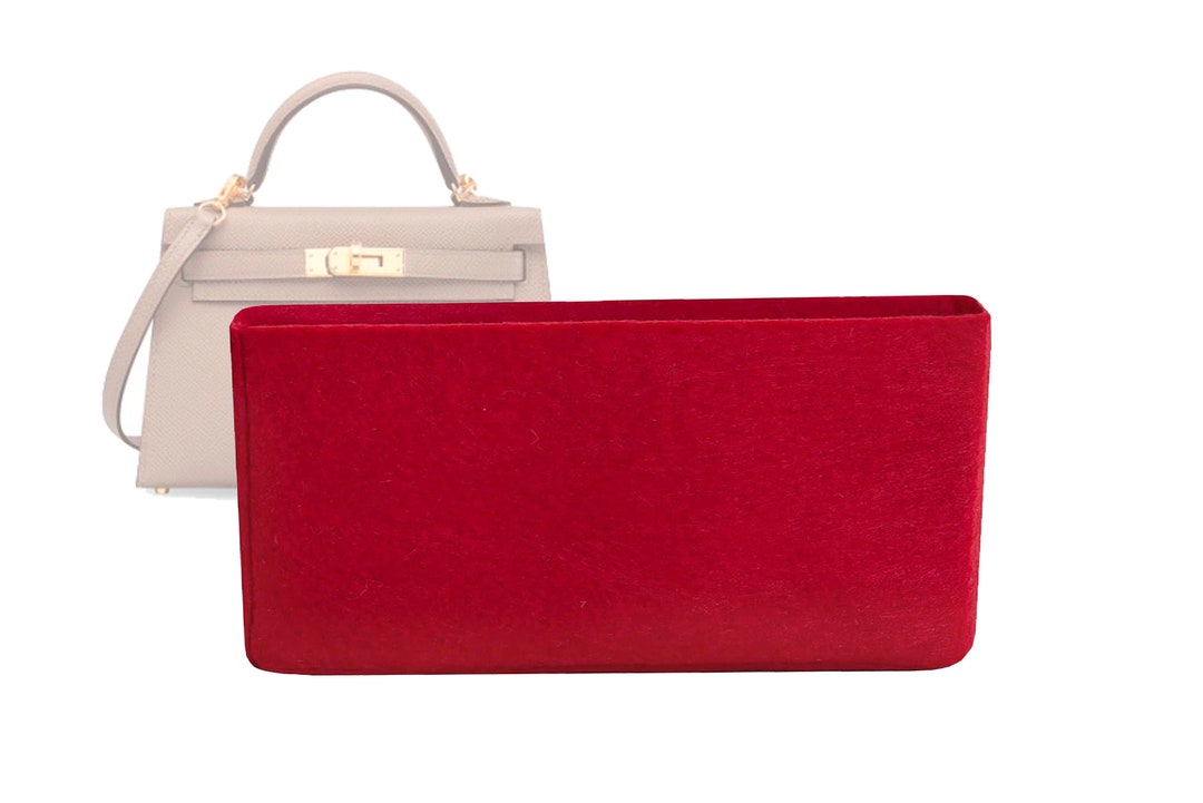 Customizable "kelly Mini 20 Bag" Felt Bag Insert Organizer and Bag ...