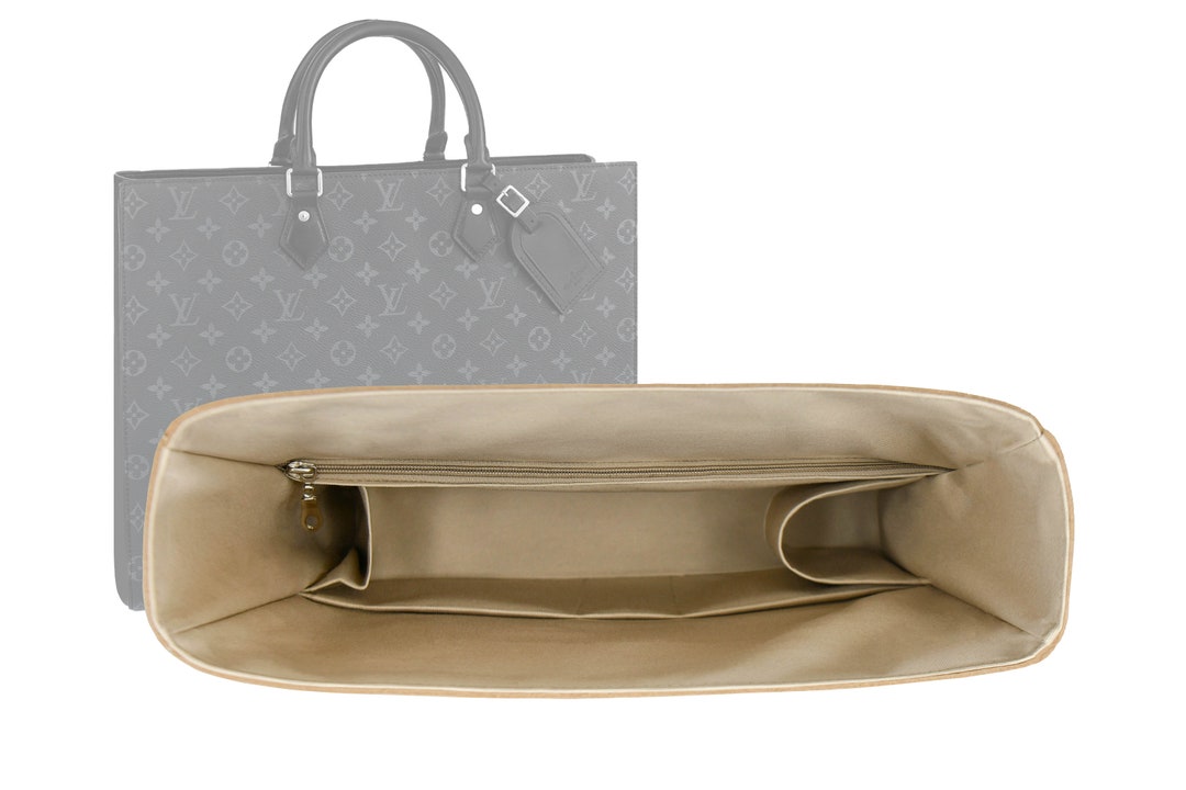 Customizable "grand Sac Monogram Eclipse Canvas" Fabric Lined Felt Bag ...