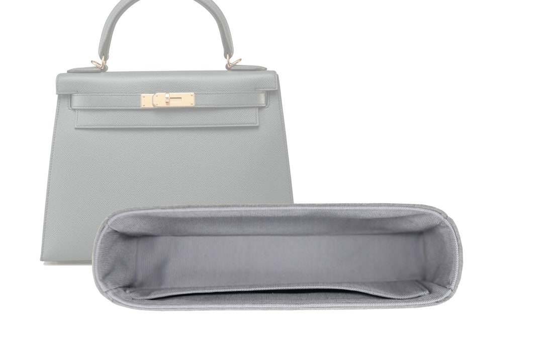 Customizable "kelly 28 Bag" Fabric Lined Felt Bag Insert Organizer and ...