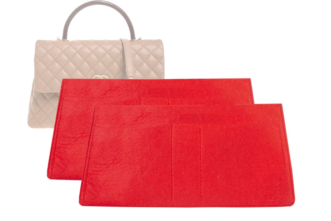 Customizable "coco Handle Small Flap Bag (old Mini)" Felt Bag Insert ...