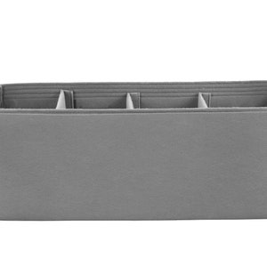 Customizable Duffle Bag Insert Organizer and Bag Liner-silver Gray ...