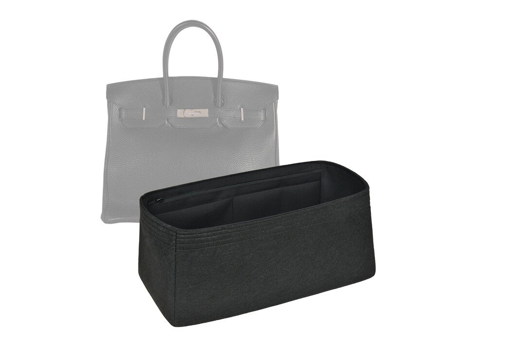 Customizable "birkin 35 Bag" Fabric Lined Felt Bag Insert Organizer and ...