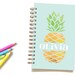 Pineapple Notebook for Kids Personalized Pineapple Gift for - Etsy
