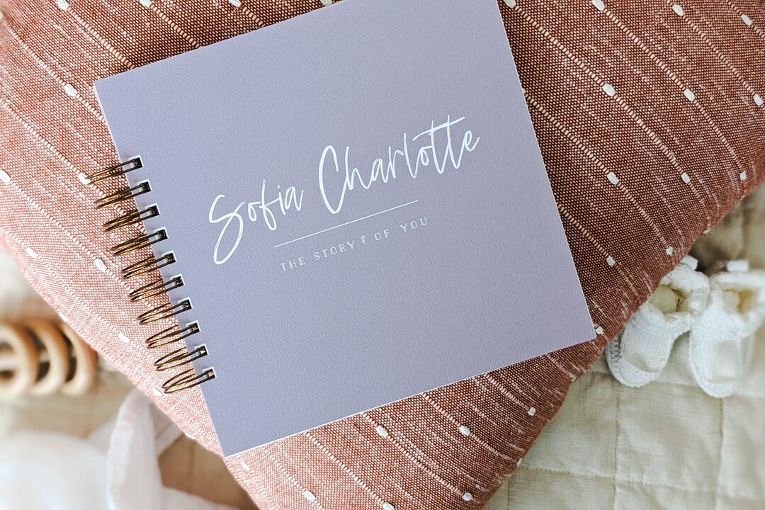 Story of You Baby Book Personalized With Name (more Colors) | Modern ...