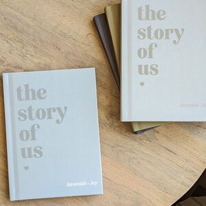 The Story of Us Personalized Couples Journal & Scrapbook Memory Book ...
