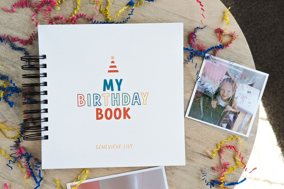 Personalized Birthday Memory Book | First Birthday to 16 Years, New ...
