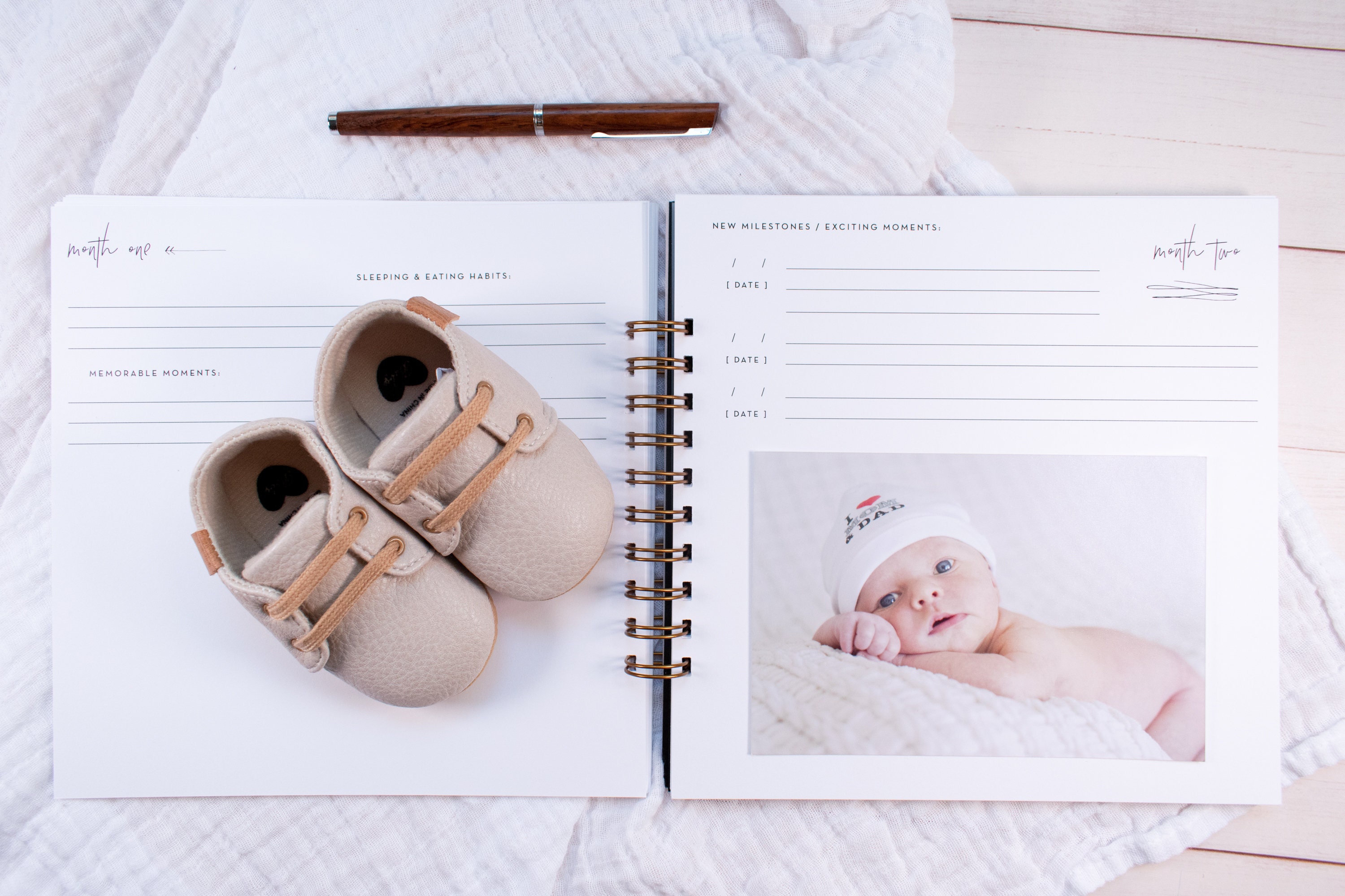 Personalized Baby Book: poppy pink Floral - Etsy
