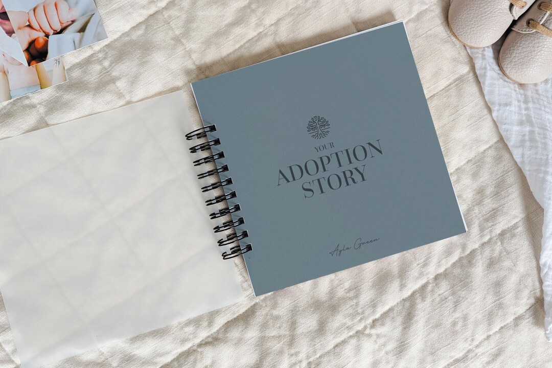 Personalized Adoption Memory Book (more Colors) | Modern Baby Adoption ...