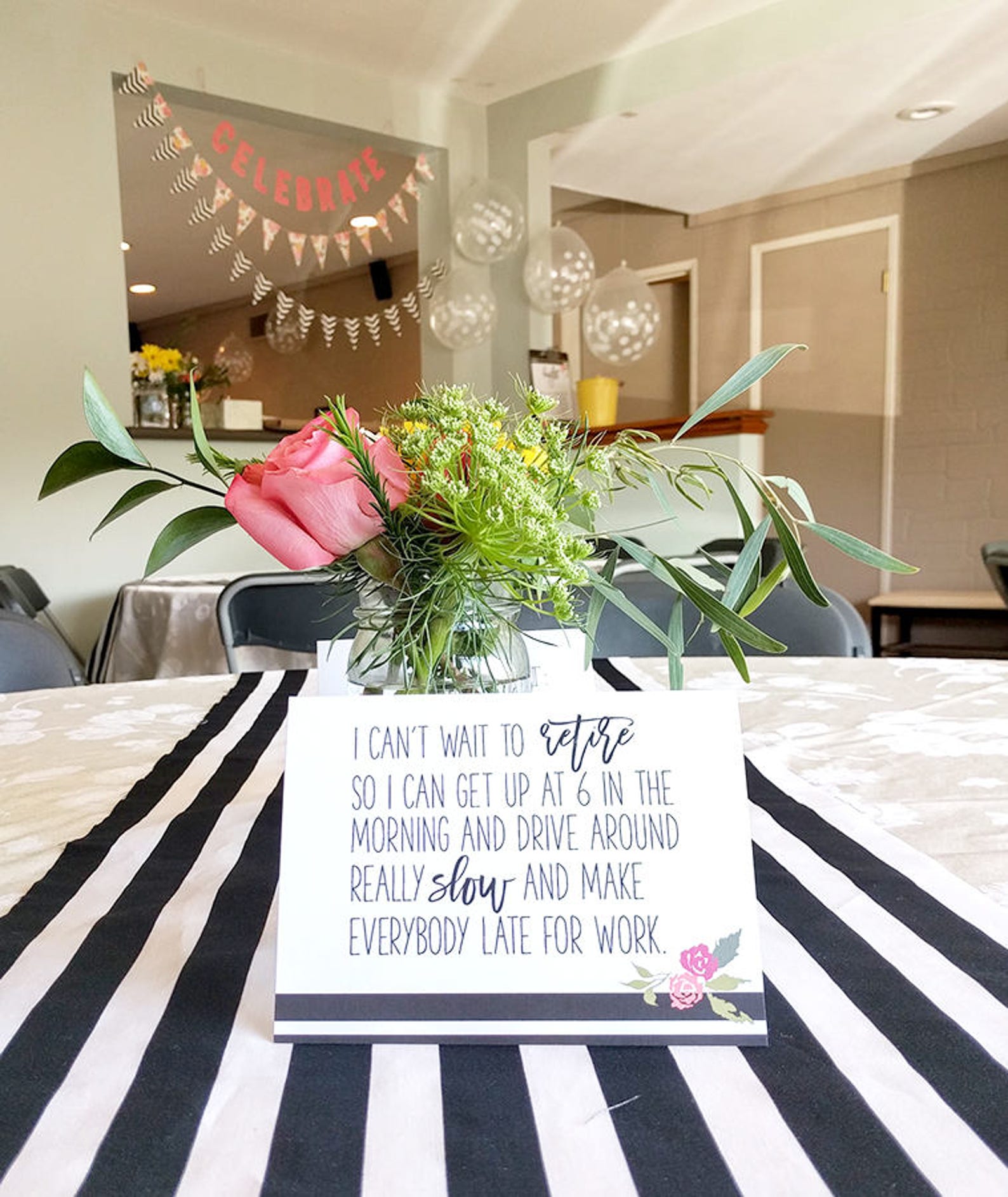 Retirement Party Printable Decor. Instant Download Retirement Party ...